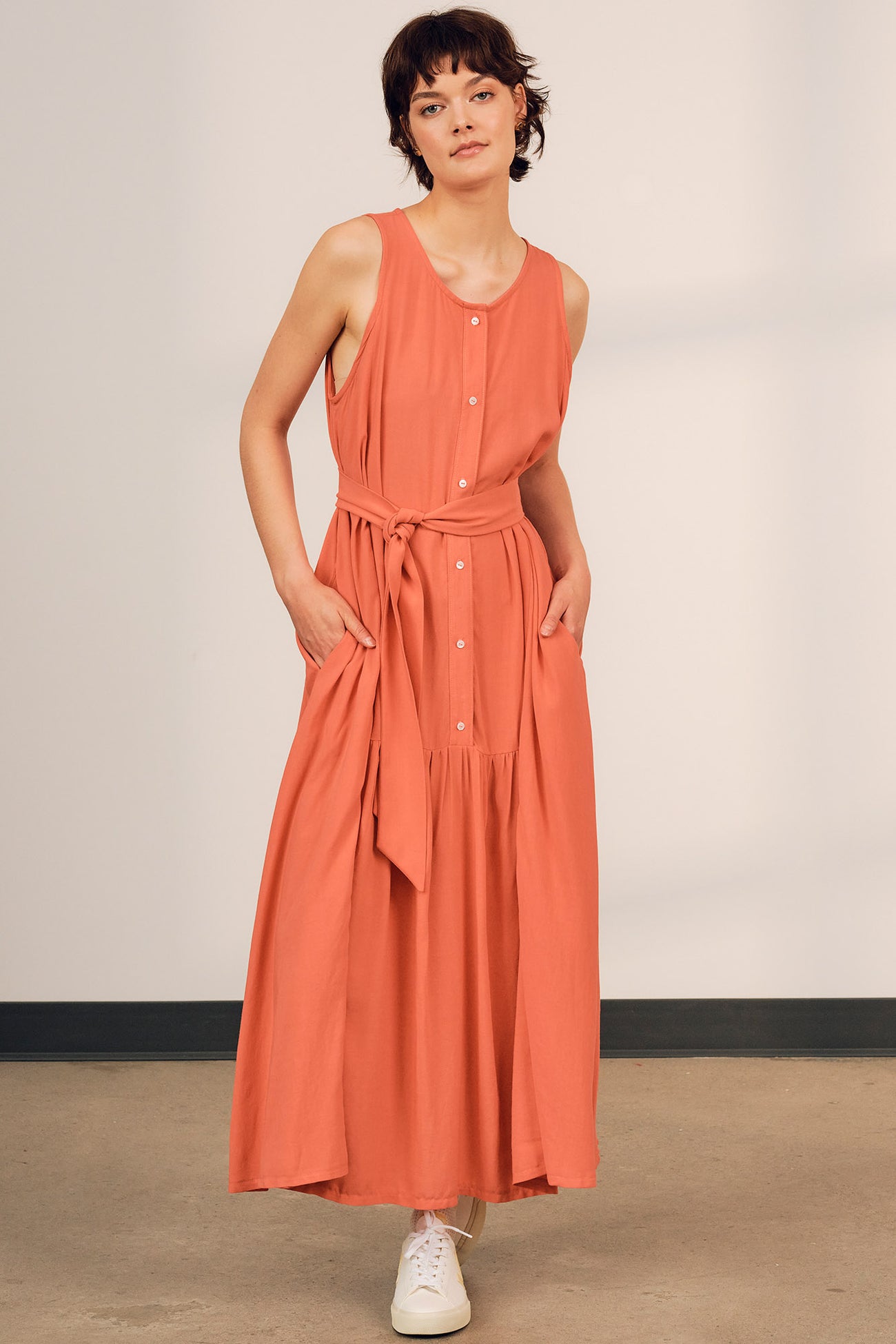 Belted Maxi Alethea Dress | Jennifer Glasgow – Jennifer Glasgow | Ethical Independent Fashion