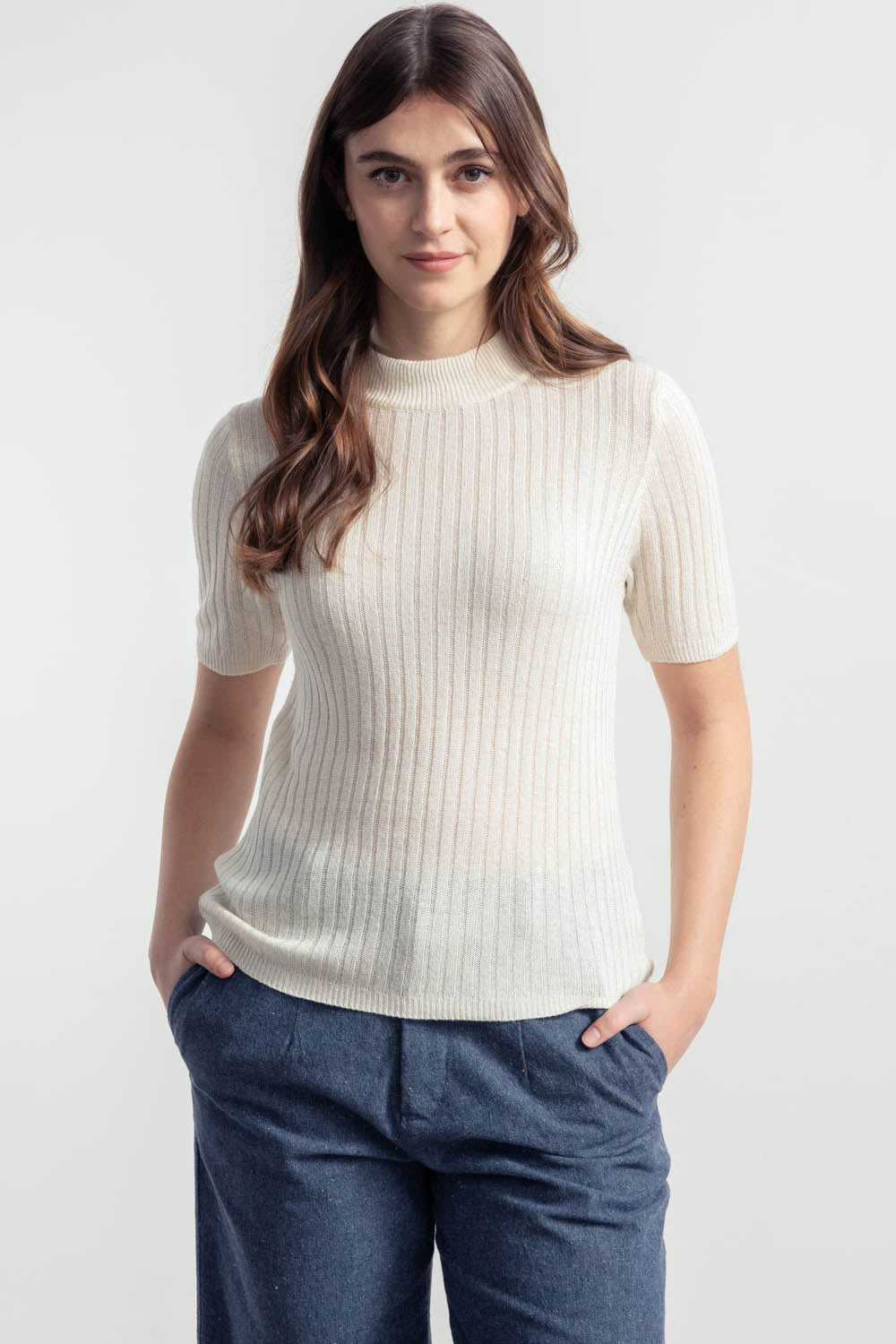 Rifo | Renza Ivory Recycled Silk Top – Jennifer Glasgow | Ethical ...